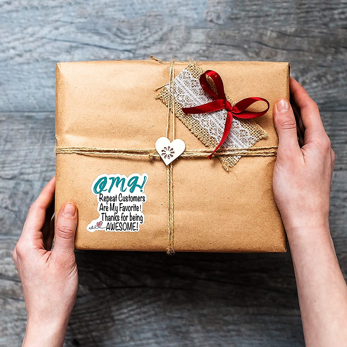 Littlefa Repeat Customers are My Favorite Stickers,Appreciate Customer Small Business Stickers,Thank You Stickers,Envelopes Seal Stickers,Mail Packaging Sticker for Small Business 500 PCS