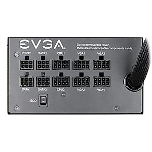 EVGA 850 GQ, 80+ GOLD 850W, Semi Modular, EVGA ECO Mode, 5 Year Warranty, Power Supply 210-GQ-0850-V1,Black
