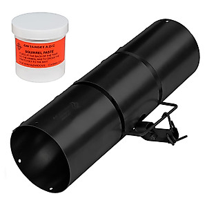 Tube Trap Squirrel Trap - The Orginal Tunnel Trap - Rust Resistant Black Powder Coated or Standard Metal - Bait Included (Black Coated - Rust Resistant)