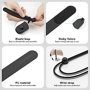 KIWISMART Touch Controller Grip Cover & Knuckle Strap for Oculus Quest/Oculus Rift S Touch Controller Grip Accessories with Adjustable Wrist Strap (Not for Oculus Quest 2)