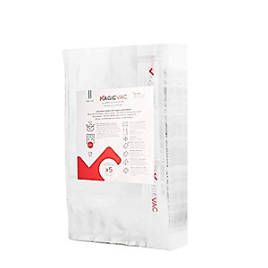 Magic Vac Vacuum Sealer Bags Quart Size 8"x12" 100 Pack Thicker Heavy Duty Material for Sous Vide, Meal Prep, Microwave and Freezer works with Food Saver