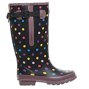 Jileon Extra Wide Calf Rain Boots - Ideal for Wide Feet, Ankles & Calves - Fit 16 to 23” Calves - Durable & Waterproof