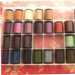 2PCS Feadily 36 Grids Plastic Large Organizer Box, Paint Storage, Nail Organizer Box, for Nail Accessories, Sewing Arts, Beads, Acrylic and Oil Paint Storage, 14.9" x 9.2" x 1.9" (Clear)