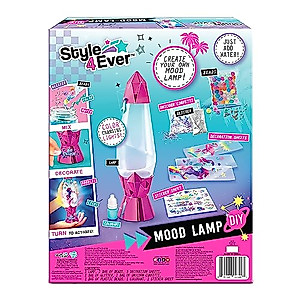 Canal Toys Style 4 Ever DIY Mood Lamp - Customizable Bubble Lamp with Color-Changing LED Lights, Glittery Bubbles, and Swirling Beads. Ages 6+