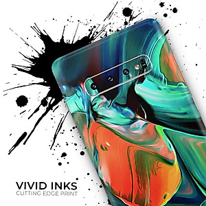 DesignSkinz Blurred Abstract Flow V47 Protective Vinyl Decal Wrap Skin Cover Compatible with The Samsung Galaxy S20 (Screen Trim & Back Glass Skin)
