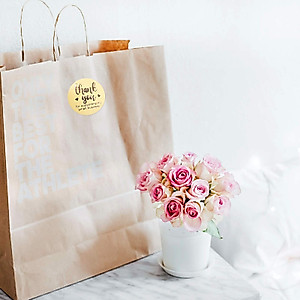 500 pcs Thank You Sticker Foil 1.5 Inch Thank You for Supporting My Small Business Labels for Sealing,Mailing Supplies for Small Business Boutique & Merchandise Bags,Ideal for Crafts & Online Sales