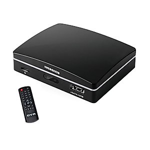 Eversecu 4ch Mini CCTV Video Recorder, Hybrid DVR/NVR Support 1080P AHD/HD-TVI/HD-CVI/CVBS and IP Cameras, Support E-Sata HDD/SD Card for recording, with Remote view App and PC software