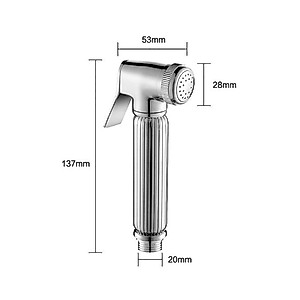 JIYTG Bidet Faucet All Copper Hand Held Bidet Sprayer Hygiene Kit Diaper Sprayers Toilet Spray Gun Toilet Bidet Flusher
