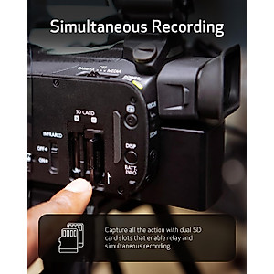 Canon XA60 Professional UHD 4K Camcorder with LCD Touchscreen and 20x Optical Zoom Lens (Black)