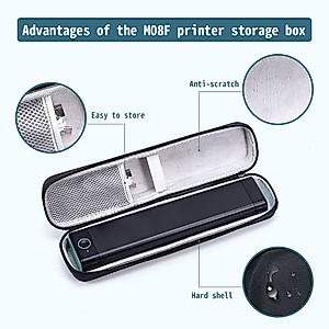 Phomemo Portable Printers Wireless for Travel with M08F Bag, Thermal Tattoo Stencil Printer for Office, Home, Business, M08F-Letter Bluetooth Compact Printer for 8.5" X 11" Size