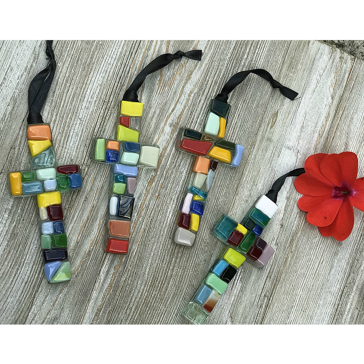 Inspirational Gift: Handmade Mosaic Glass Gift Cross