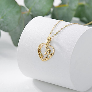 Rikelus 14K Gold Shark Necklace for Women Real Gold Shark Crab Pendant Ocean Beach Sea Jewelry Anniversary Birthday Gifts for Mom Wife Friend Her 16+1+1 Inch
