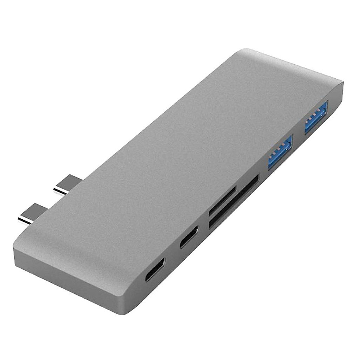 SHYPT Multifunctional USB-C Hub ，USB Hub 6 in 1 Type-C USB-C Hub Adapter Dual USB 3.0 Port
