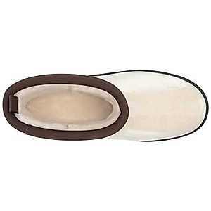 Koolaburra by UGG Women's KOOLA Clear Mini Fashion Boot, Chocolate Brown/Natural, 11