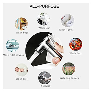 UERVPS Solid Brass Hand-held Toilet Bidet Shower Toilet Toilet Spray Gun Shower Head Bathroom Shower Drencher