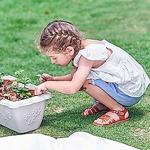 Felix & Flora Toddler Girl Brown Sandals Size 7 - Little Girl Easter Summer Dress Shoes Lightweight Open Toe Beach Holiday