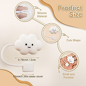 7 Pcs Stanley Straw Cover Suitable for Stanley 30&40 Oz Tumblers, 10mm/0.39in straw covers for reusable straws, straw cover/straw topper/Silicone straw covers, Efficient Dust-Proof Straw Covers Cap