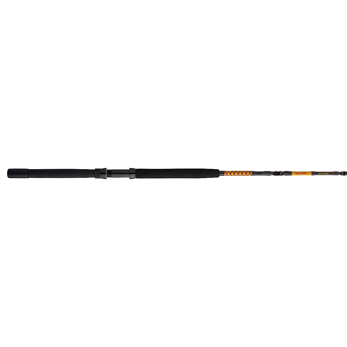 Ugly Stik Bigwater Stand Up Conventional Fishing Rod, Black/Red/Yellow, 6' - Heavy - 1pc
