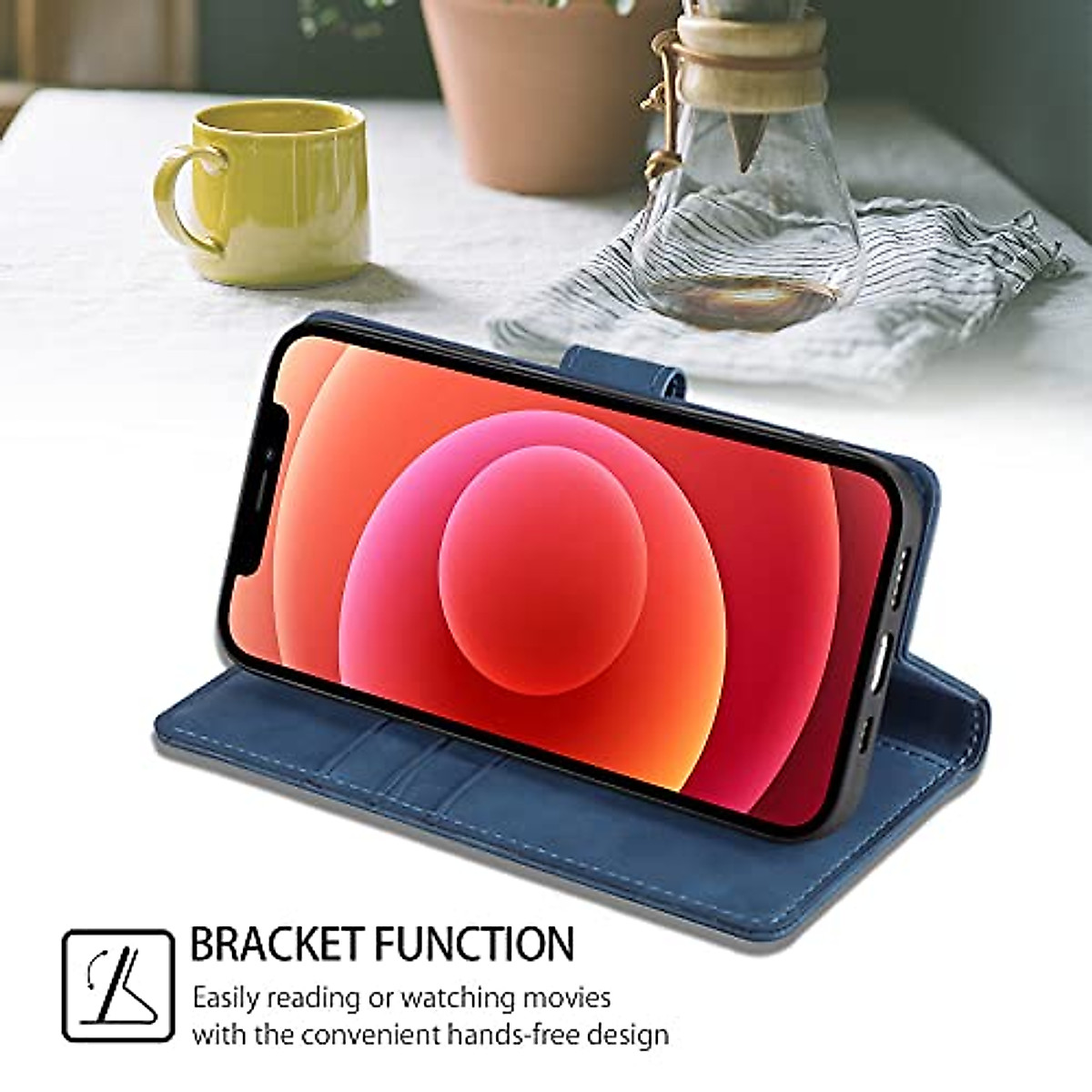 Fansipro Wallet Folio Case for Samsung Galaxy S9 Plus, Premium PU Leather Slim Fit Cover for Galaxy S9 Plus, 3 Card Slots, Portable, Blue