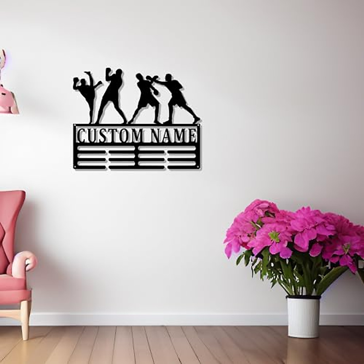 Custom Boxing Medal Holder, Personalized Boxing Player Name Medal Hanger, Boxing Medal Display Awards Sign, Custom Boxing Player