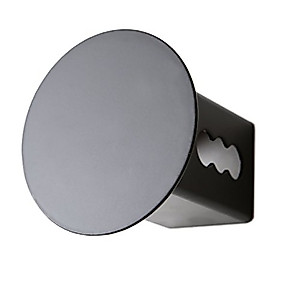 LFPartS Blank Trailer Metal Hitch Tube Cover Fits 2" Receivers (Round Black)