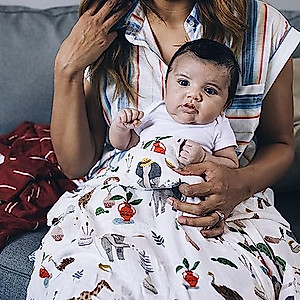 Little Unicorn Deluxe Muslin Swaddle Blanket | Rayon made from Bamboo | 47" x 47" | Unisex