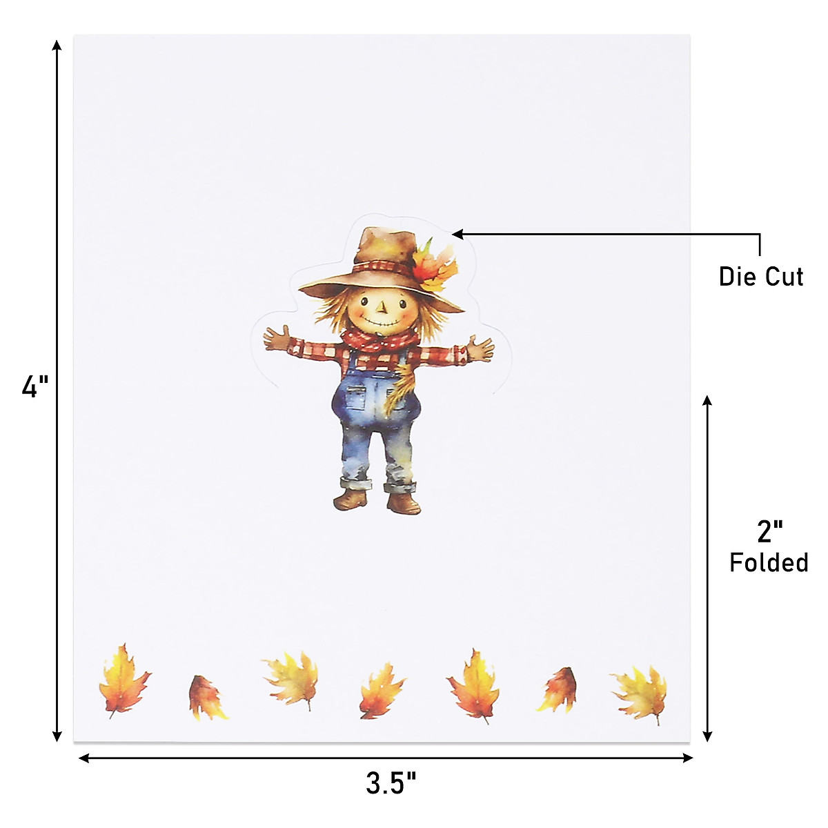 100 Pack Thanksgiving Place Cards Fall Scarecrow Seating Harvest Name Card Table Setting Paper Autumn Tent Cards Dinner Wedding Tables Placement Party