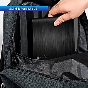 BLUERICE External DVD/CD +/- RW Drive for Laptop Desktop MacBook PC Linux Mac OS Windows 7/8/10/XP/Vista, USB 3.0 Portable CD DVD ROM Rewriter Burner Writer