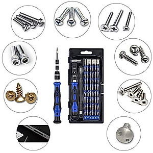 Yasoca 80 in 1 Precision Screwdriver Set,Magnetic Screwdriver Bit Kit,Professional Electronics Repair Tool Kit with Flexible Shaft,Portable Bag for PS4,Laptop,iPhone,Computer,Phone,Xbox,Tablets,Cam