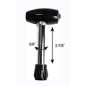 MaxxHaul 70367: 5/8" Forged Steel Rotating Hitch Lock with Anodized Aluminum Locking Head