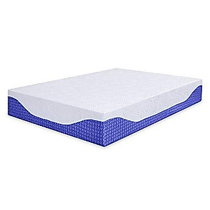 SLEEPLACE 12 Inch METIS Multi Layer Memory Foam Mattress Cobalt Blue (KING)