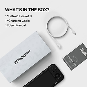 Retroid Pocket 3 Retro Game Handheld Console, Retroid Pocket 3 Android Retro Game Console Multiple Emulators Console Handheld 4.7 Inch 16:9 Display 4000mAh Battery Classic Games (Orange, 2+32GB)