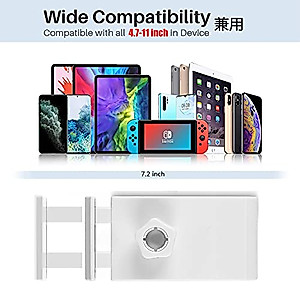 Adjustable Tablet Floor Stand, TiWHO Gooseneck Long Arm Metal Stand Mount for Cell Phone Switch & iPad Tablet 10.6 inch (Black)