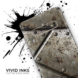 DesignSkinz Bolted Steal Plates V2 Protective Vinyl Decal Wrap Skin Cover Compatible with The Samsung Galaxy S20 (Screen Trim & Back Glass Skin)