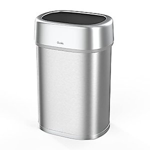QUALIAZERO 80L Trashcan, Earthy Gray