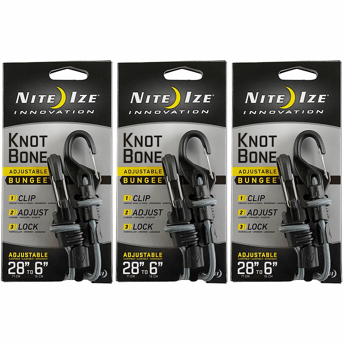 Nite Ize Kbb5-03-01 Size 5 Knotbone Adjustable Bungee