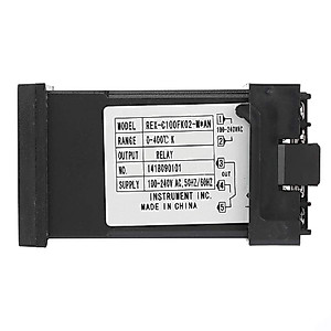REX-C100 Temperature Controller, REX-C100FK02-M*an PID Digital Temperature Controller Relay Output Thermostat AC 250V Temperature Control Switch