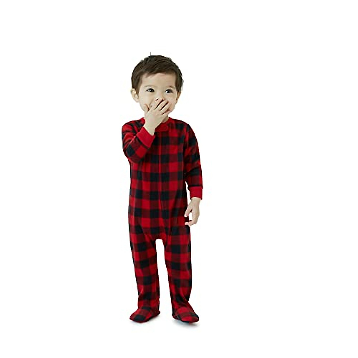 Eddie Bauer Matching Family Holiday Pajama Set – Christmas Morning Holiday Card Pajamas – Men, Women, Kids, Infant Toddler, Size X-Large, Red
