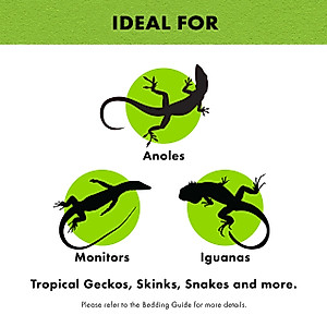 Zilla Reptile Terrarium Bedding Substrate Floor Liner, Green, 30G, 11.75" x 35.5"