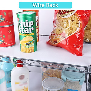 Janeart Shelf Liner for Kitchen Cabinets - Thick Waterproof Cabinet Liners, White Wire Shelf Liner for Shelving, Pantry, Non-Adhesive, Easy to Trim Drawer Liners ( 17.7 x 288 INCH )