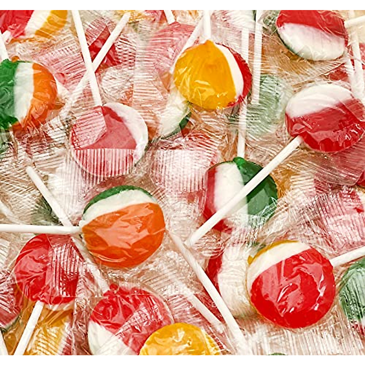 Fruit Lollipops Hard Candy, Bulk Pack 2 Pounds (75 Count), Party Favors, Pinata Stuffers