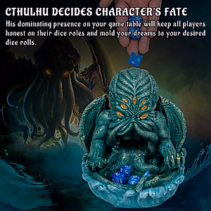 DND Journal Embossed with Cthulhu + Cthulhu Dice Tower for D&D, RPG, Call of Cthulhu, Dungeons and Dragons, Pathfinder