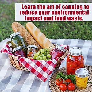 FORJARS Canning Lids and Rings Regular Mouth – 48 Pcs/24 Sets - Airtight Seals on Mason Jars to Preserve Food for Meal Prep - 2.7 In. Stainless Steel and Bands with Silicone Seals – Canning Supplies