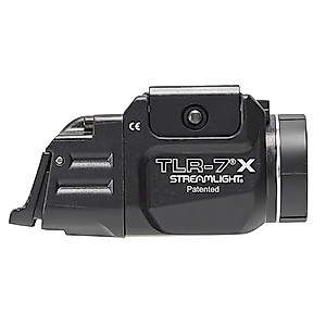 Streamlight 69424 TLR-7 X 500-Lumen Compact Tactical Weapon Light, Includes High, Low Paddle Switches and Key Kit, Black