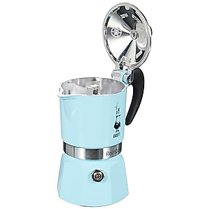 Bialetti 5041 Rainbow Espresso Maker, Light Blue