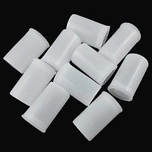 Honbay 10pcs White Plastic Film Canister Holder Small Storage Case Containers with Lids
