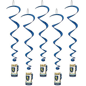 Beistle Oktoberfest Whirls, 40", Multicolored