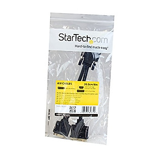 StarTech.com DVI I to DVI D and VGA Splitter, 8in, Wyse Compatible, DVI Video Splitter Cable for Dual Monitor Setup (DVI92030202L)