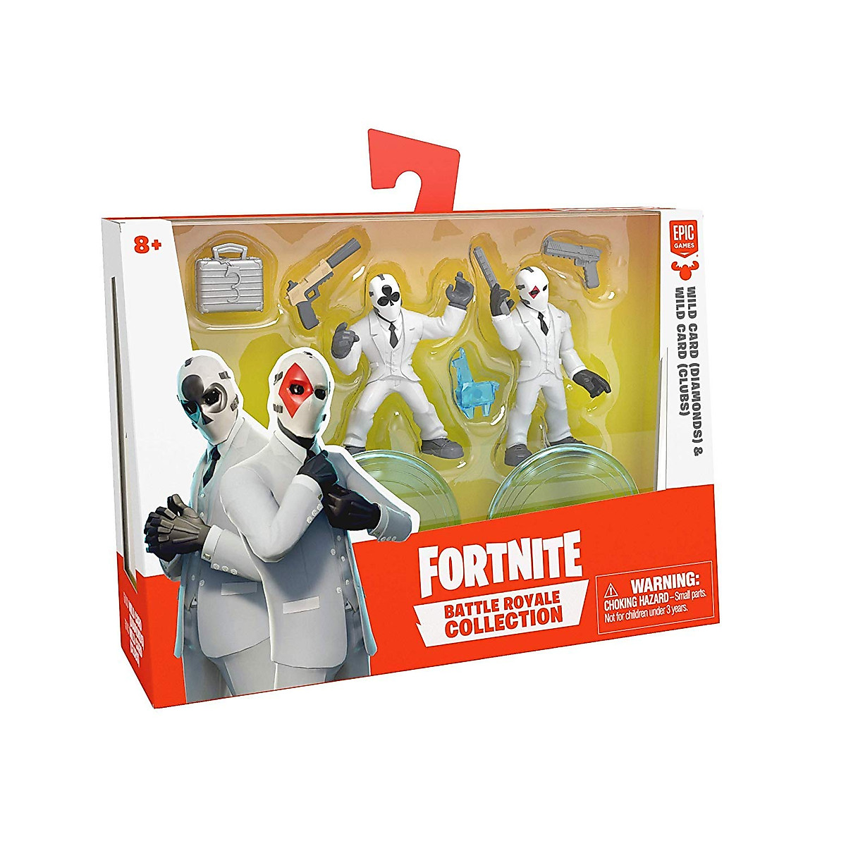 Fortnite Battle Royale Collection - Wild Card – Diamonds & Wild Card – Clubs – 2 Pack of Action Figures