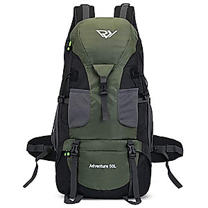 RuRu monkey 50L Hiking Backpack, Lightweight Camping Backpack for Travel Outdoor, Hiking Bag for Men & Women